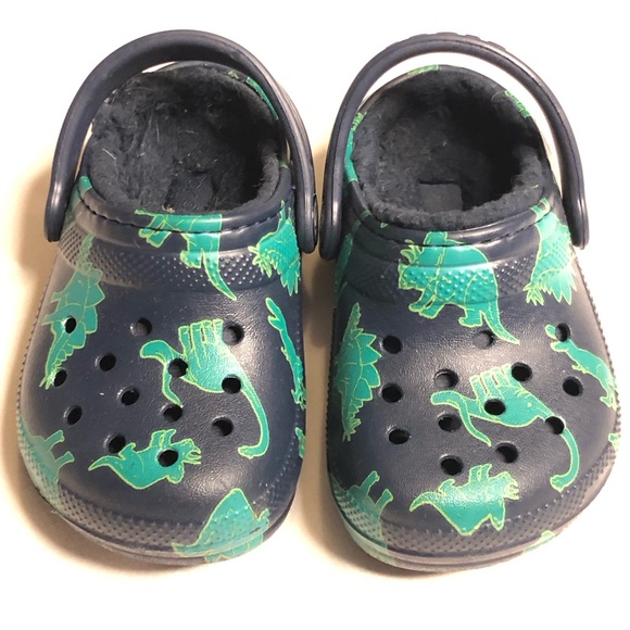 CROCS | Shoes | Crocs Classic Lined Clog Dinosaur Kids Crocs | Poshmark